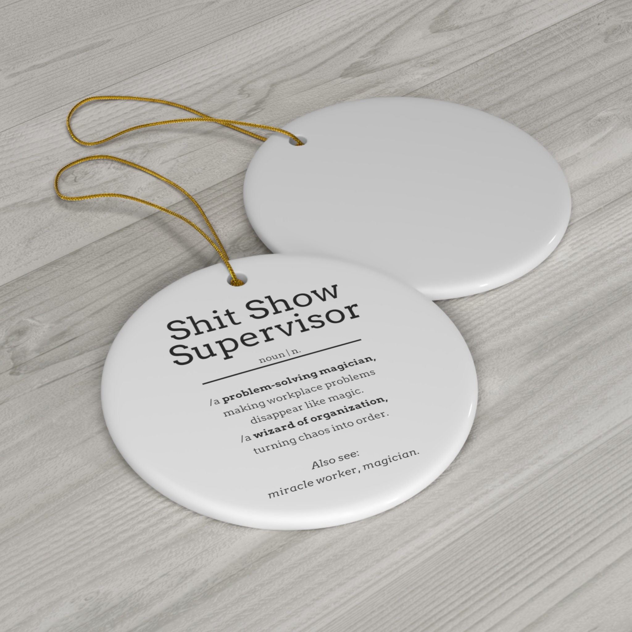 Shitshow Supervisor Definition Boss Leaving Gift for My Boss Team ...