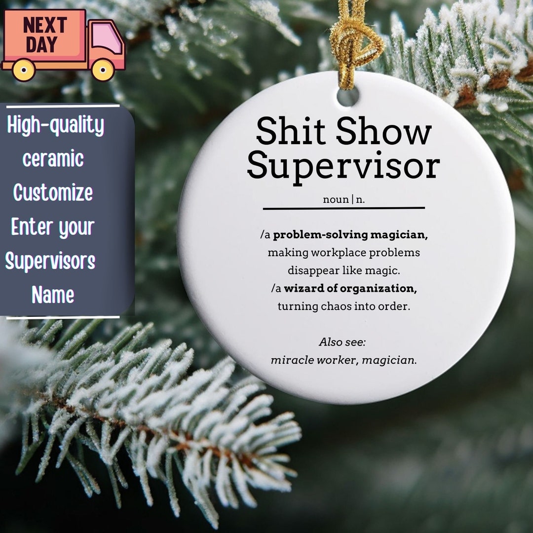 Shitshow Supervisor Definition Boss Leaving Gift for My Boss Team ...