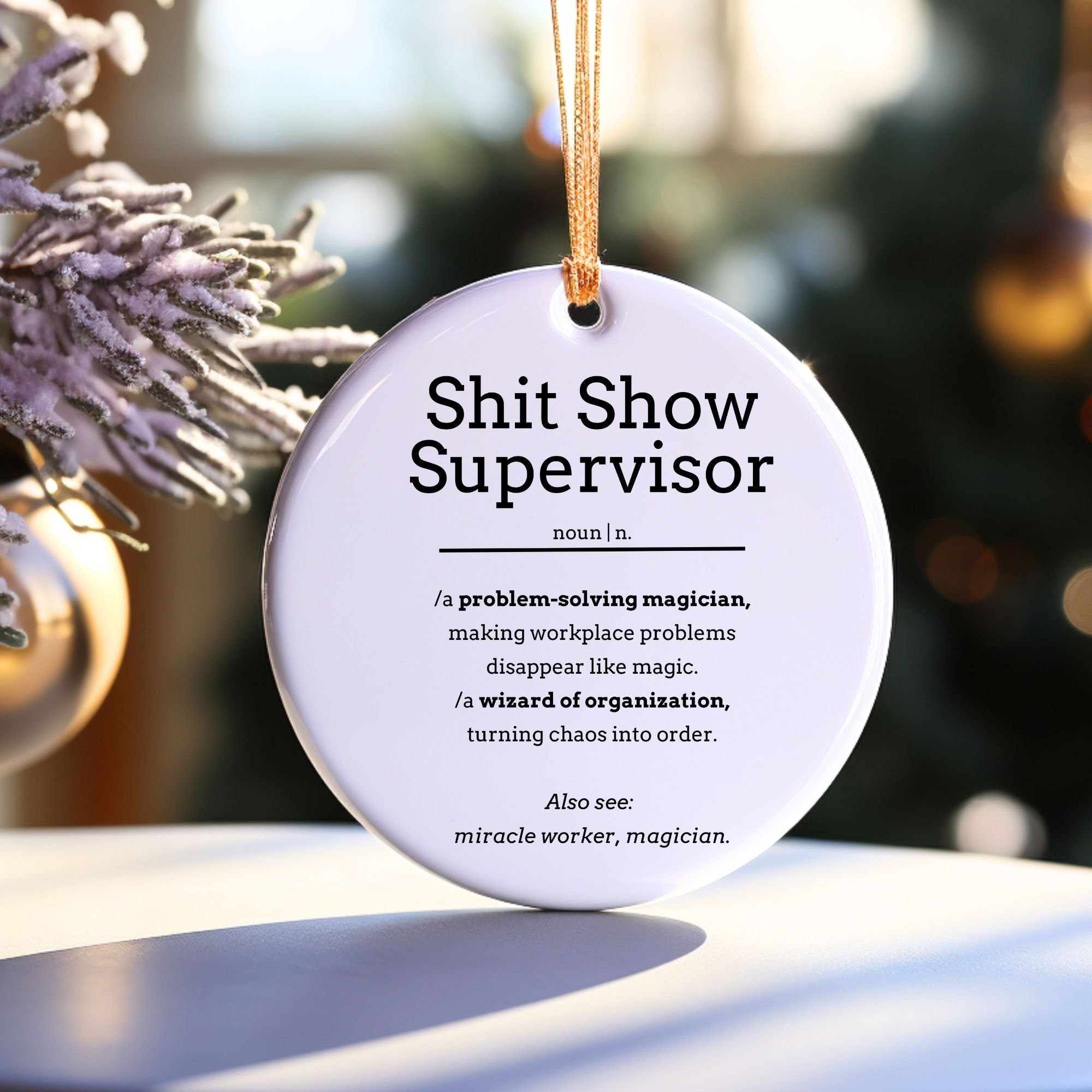 Shitshow Supervisor Definition Boss Leaving Gift for My Boss Team ...