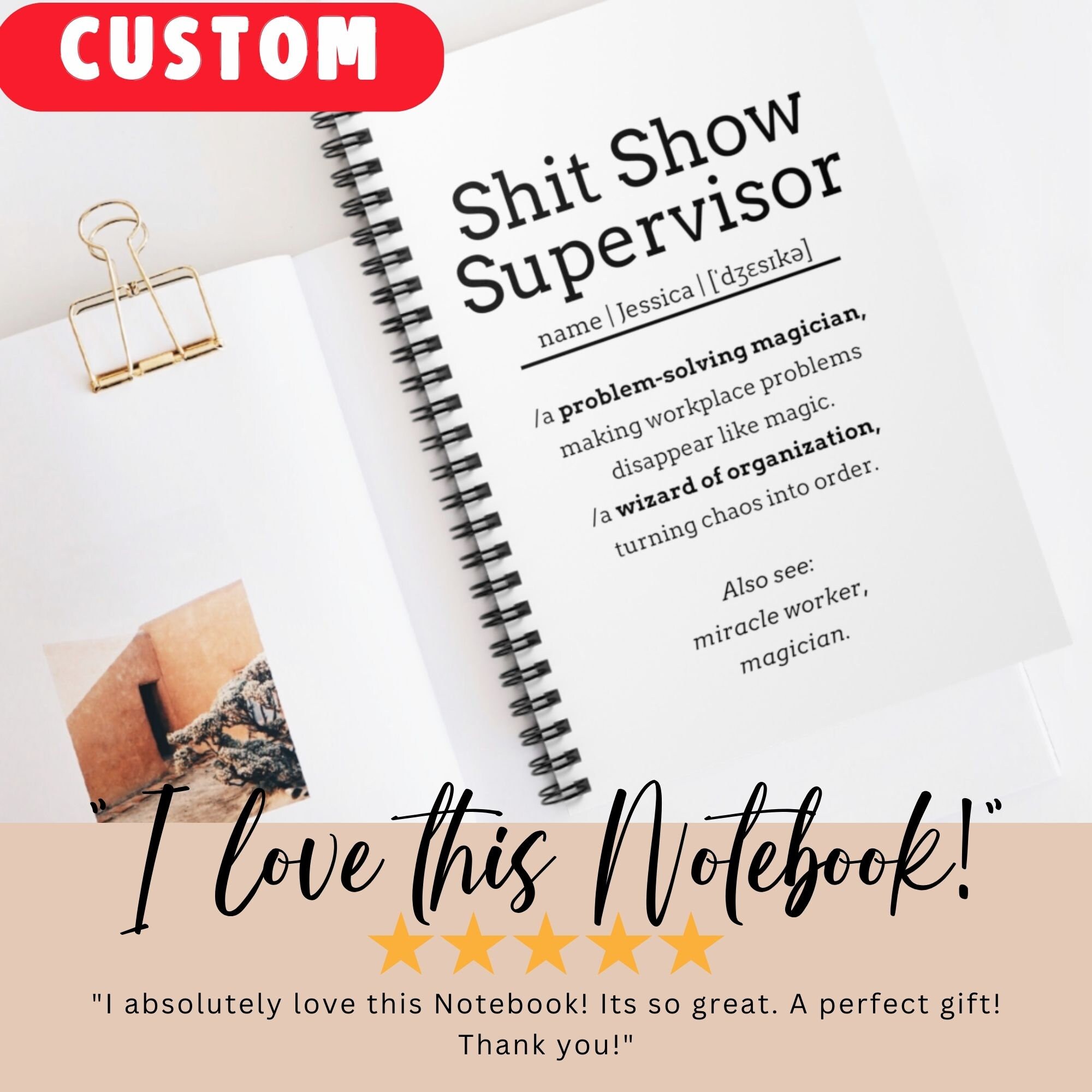 Shitshow Notebook WTF Notebook CUSTOM Funny Custom Journal Notebook ...