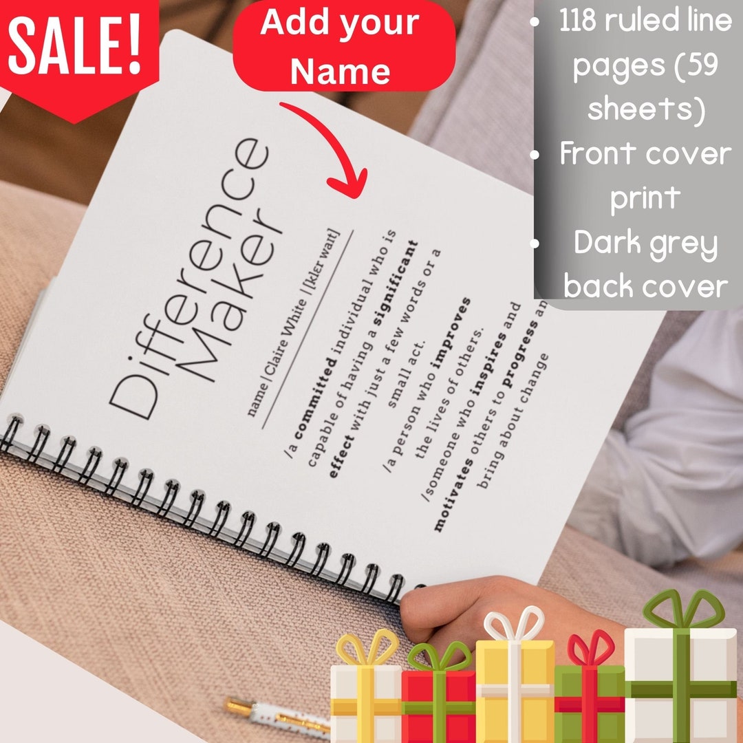 Difference Maker Definition WTF Notebook CUSTOM Funny Custom - Etsy