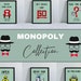 Monopoly Posters / Motivational Prints / Set of 6 / Board Game Wall Art ...