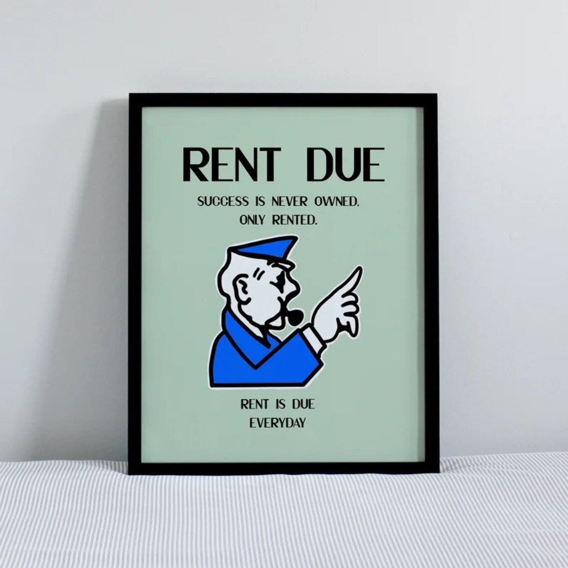 Monopoly Posters / Motivational Prints / Set of 6 / Board Game Wall Art ...