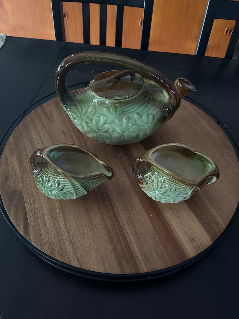 Mccoy Daisy Tea Set Teapot Creamer Sugar - Etsy