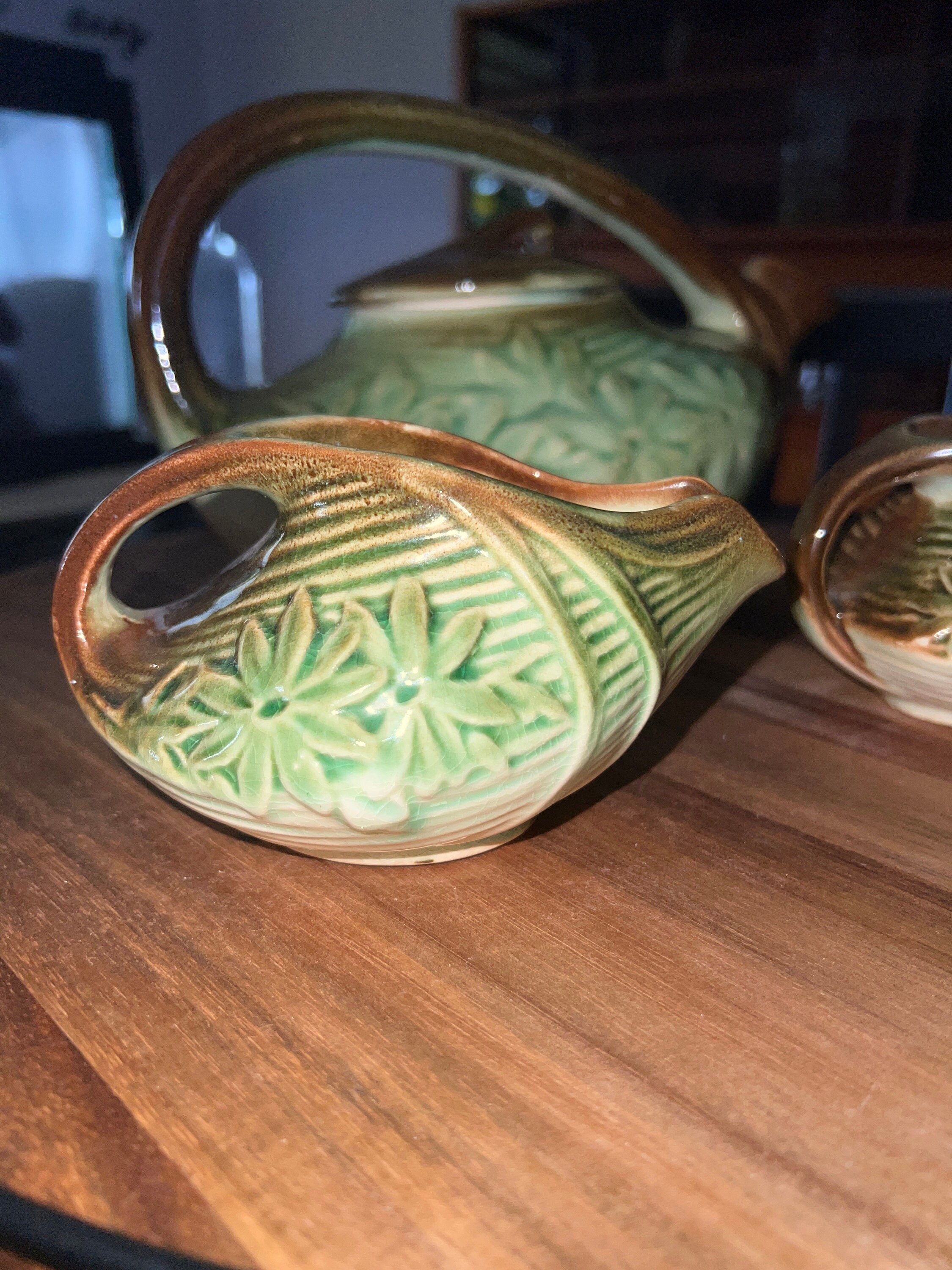 Mccoy Daisy Tea Set Teapot Creamer Sugar - Etsy