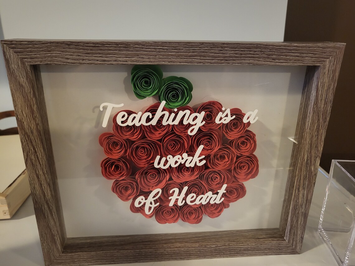 Teacher Shadow Box - Etsy