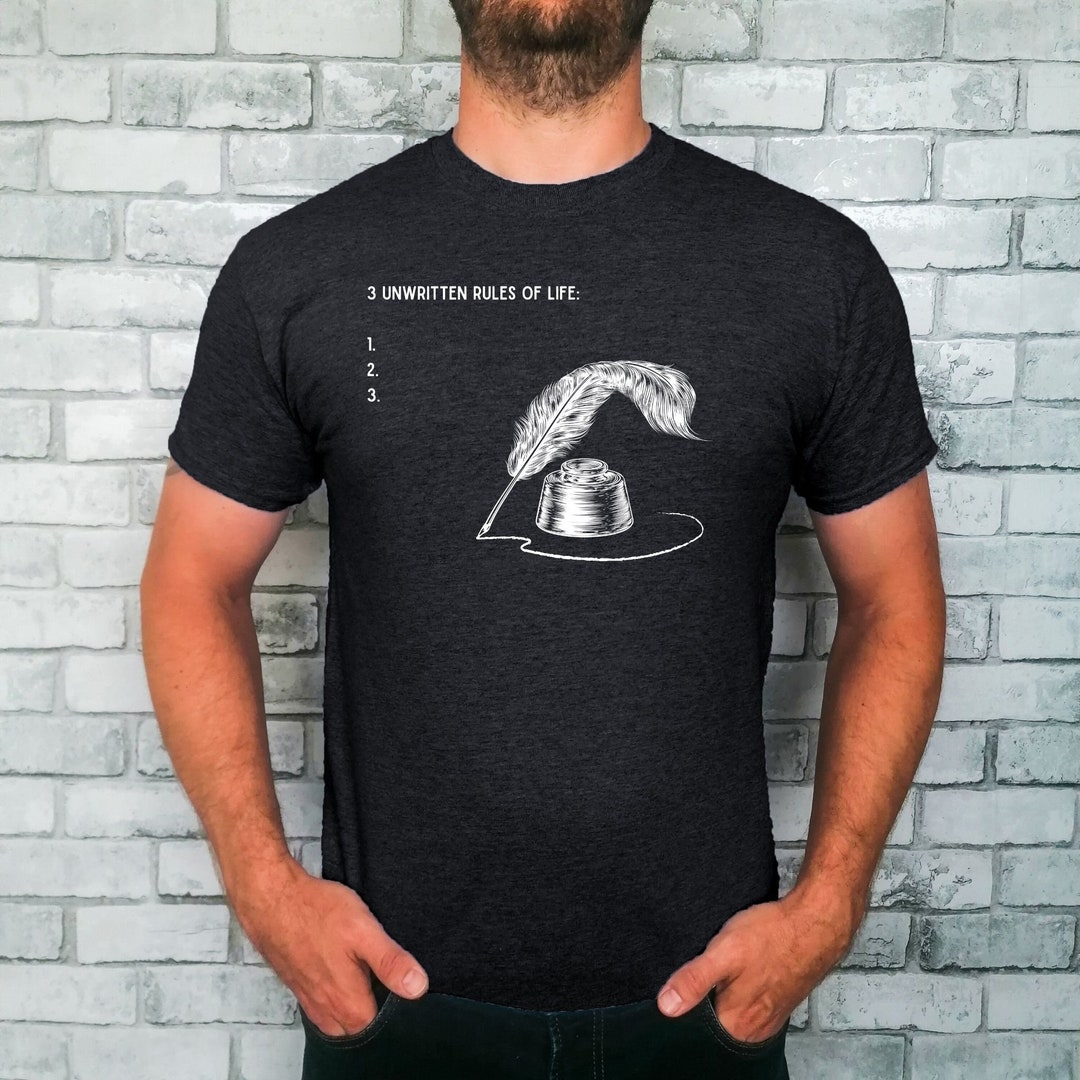 Unwritten, Rules of Life, Quill, Writing, Dad, Joke, Fun, Funny, Quote ...