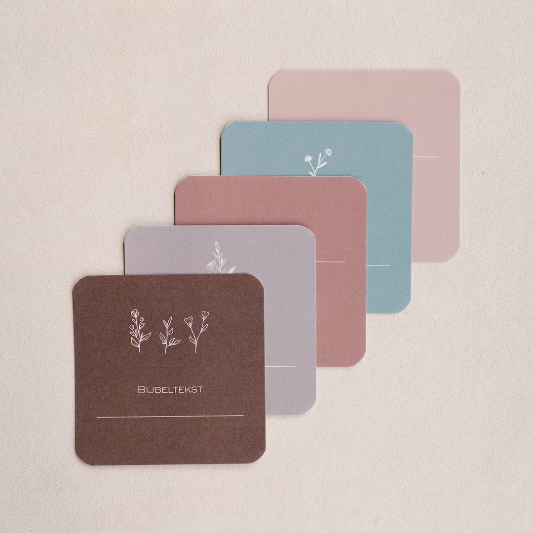 Bible Verse Cards 15 Cards With Different Colors and - Etsy