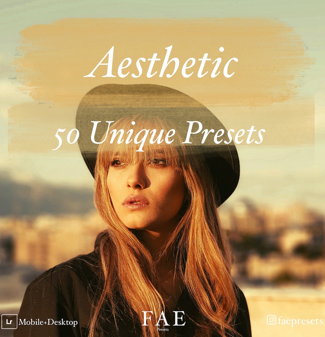 50 Unique Aesthetic Presets for Lightroom Mobile+desktop Aesthetic ...