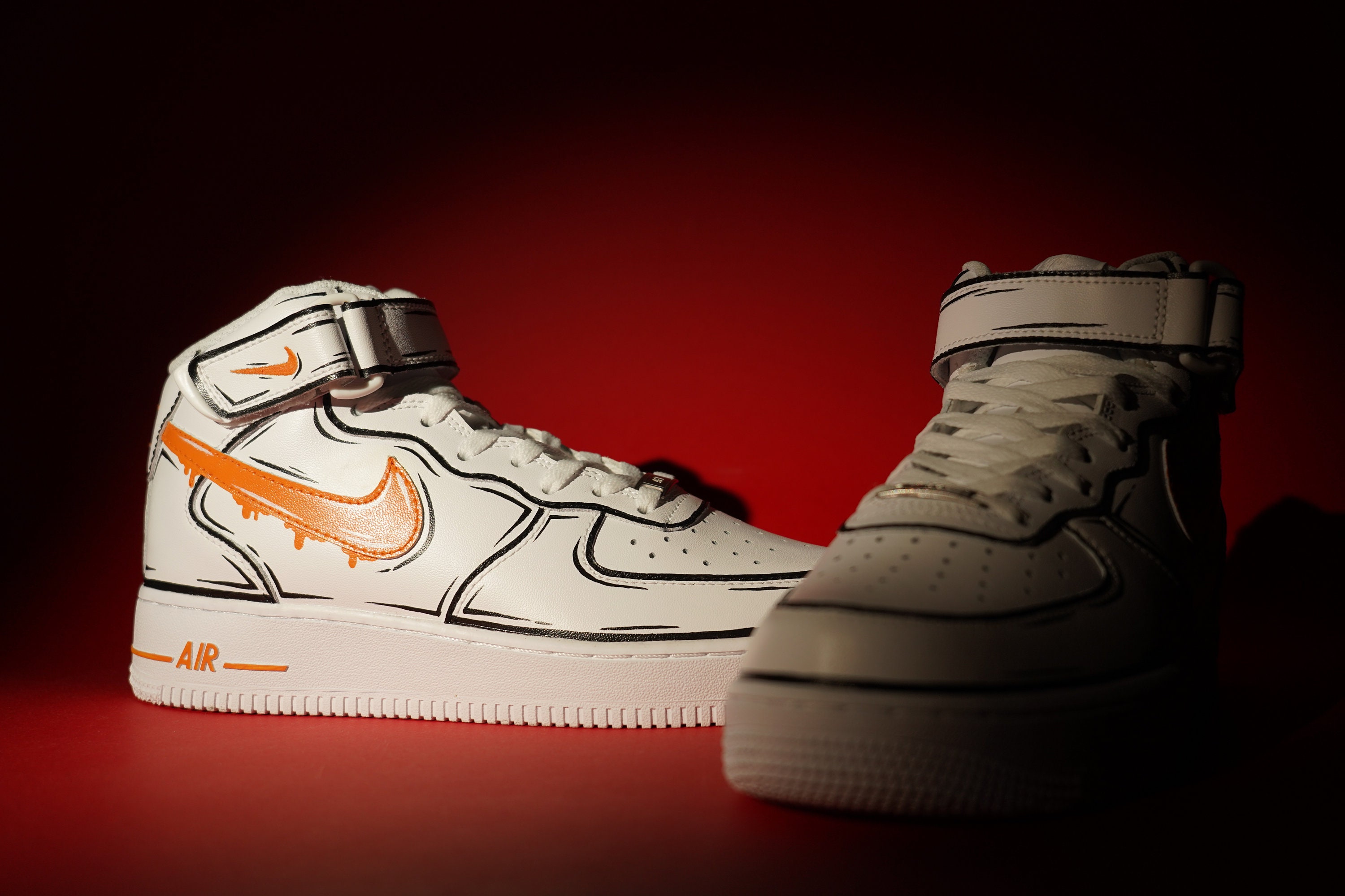 Custom Sneakers Custom Air Force 1 Custom Shoes Custom High - Etsy