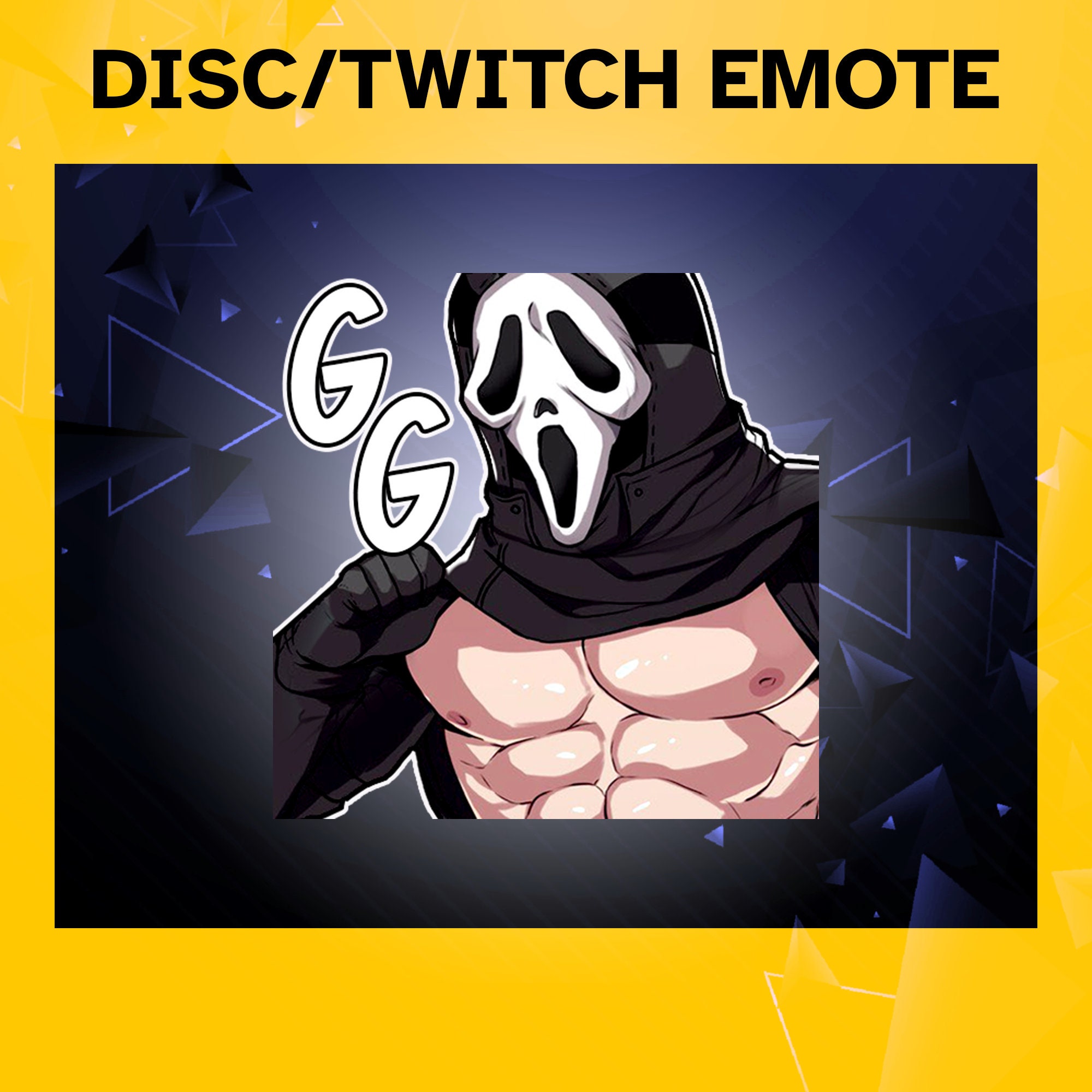 Ripped Ghostface GG DBD Emote Custom Twitch Emotes Funny - Etsy