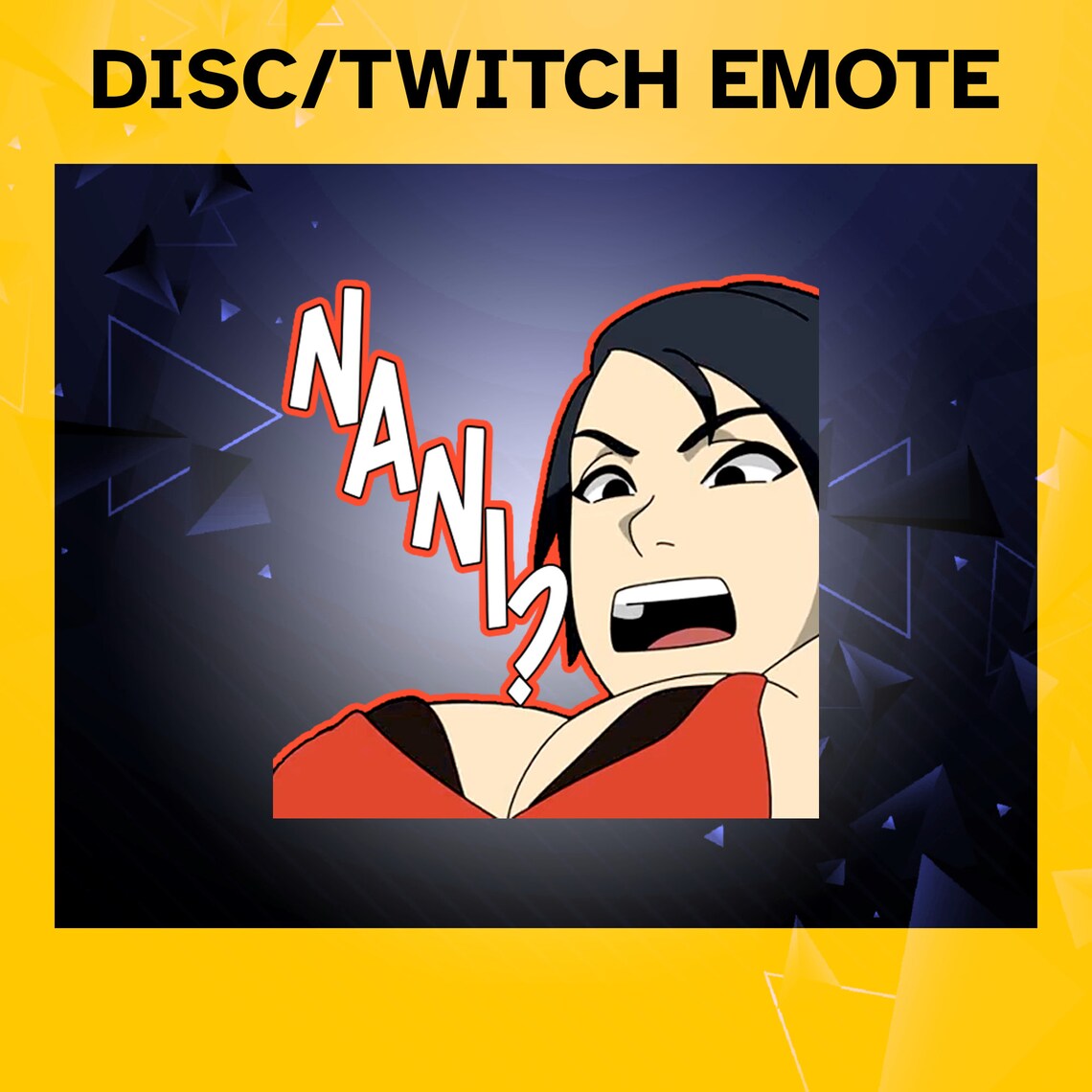 NANI Ada Wong Emote Custom Twitch Emotes Funny Girl Emotes - Etsy