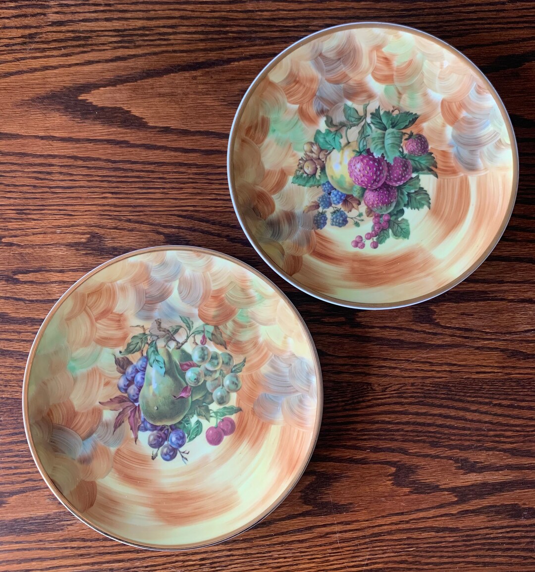 Vintage Plates - Gorgeous Hose St Pottery Fruit Design - Etsy