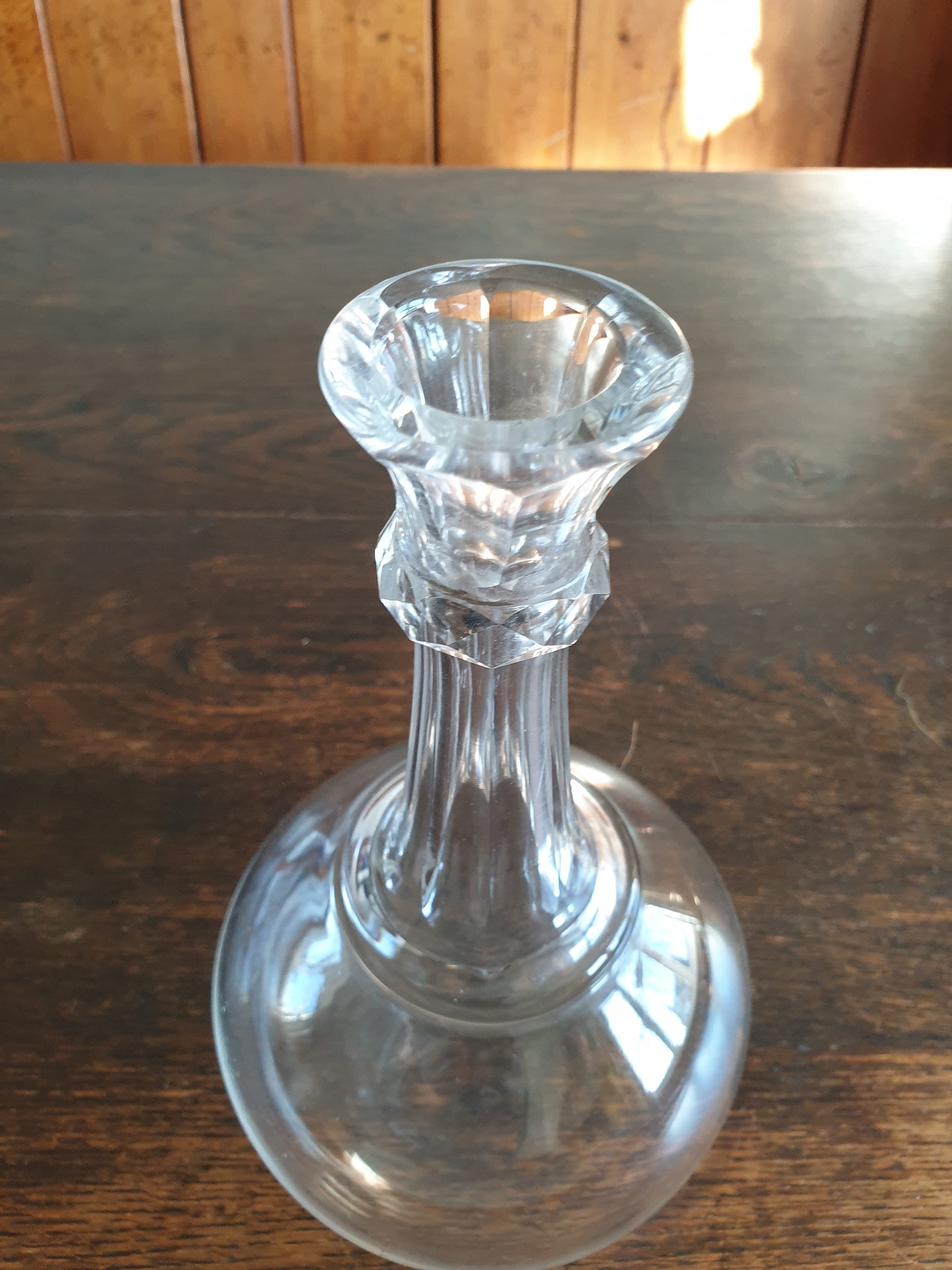 Vintage Long Neck Glass Globe Decanter - Etsy