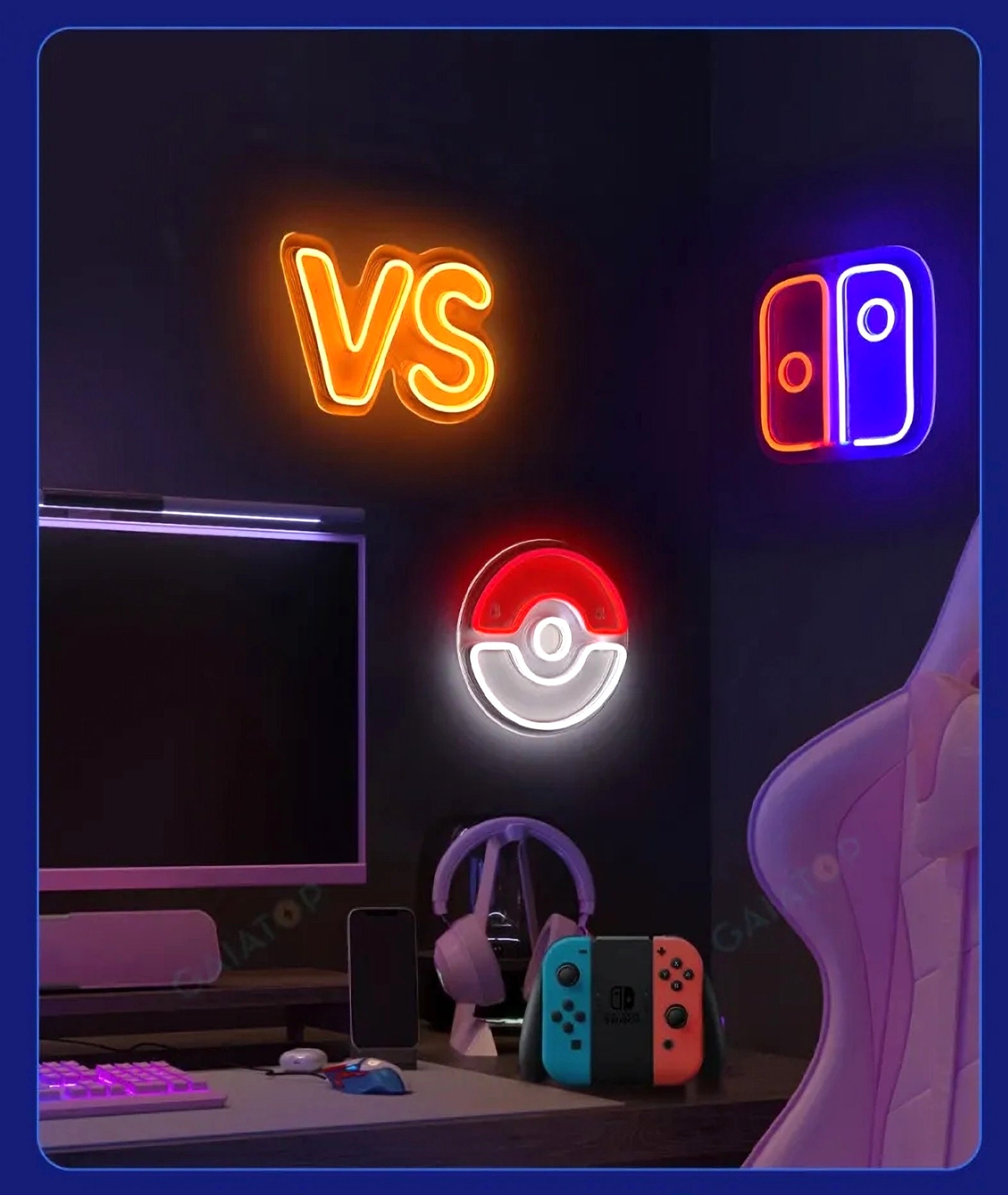 Pokeball Neon Sign Pokemon Neon Pokemon Decor Neon Sign - Etsy