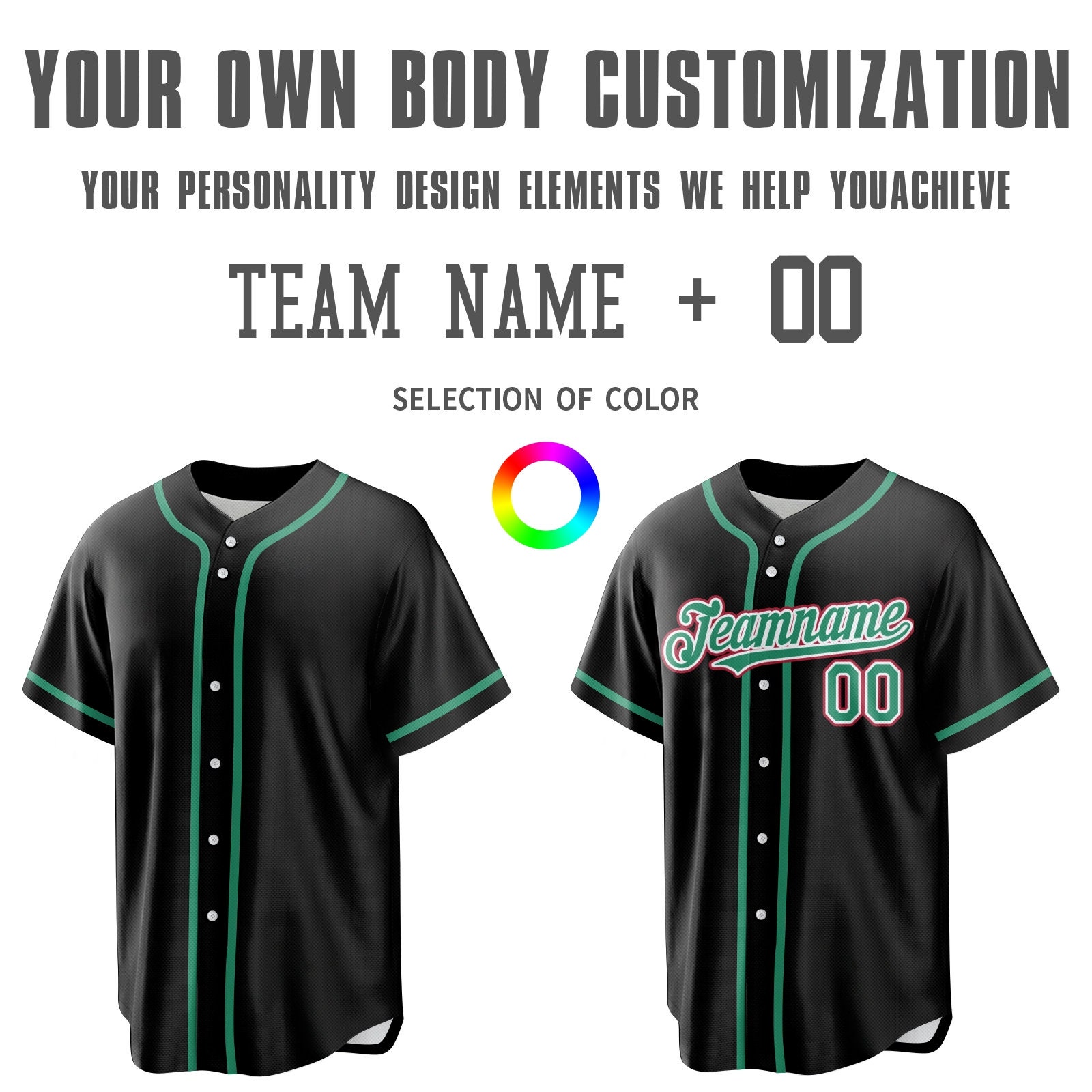 Custom Baseball Jersey Team Personalized Team Name Shirt - Etsy
