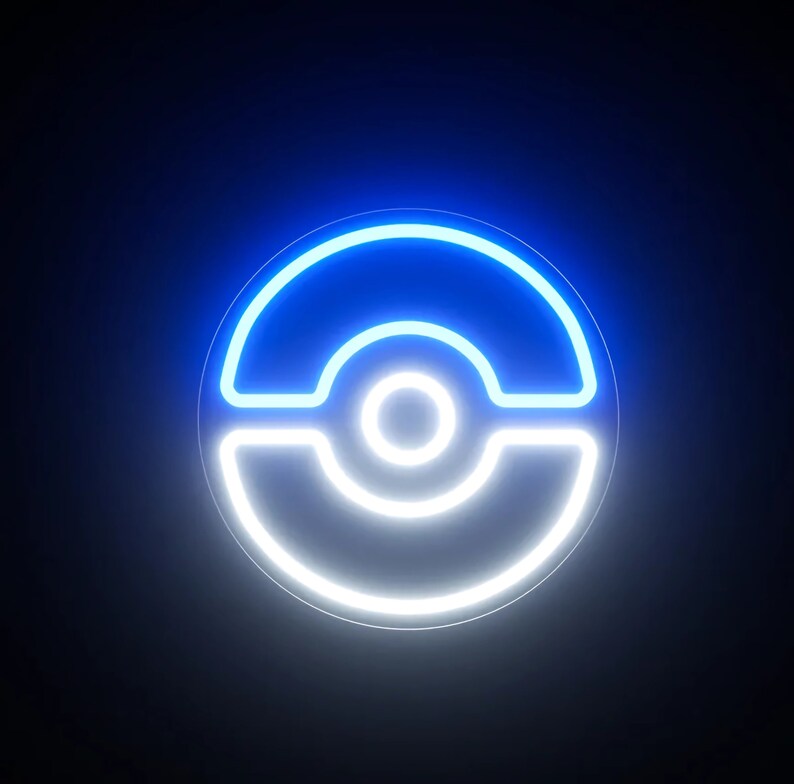 Pokeball Neon Sign Pokemon Neon Pokemon Decor Neon Sign - Etsy
