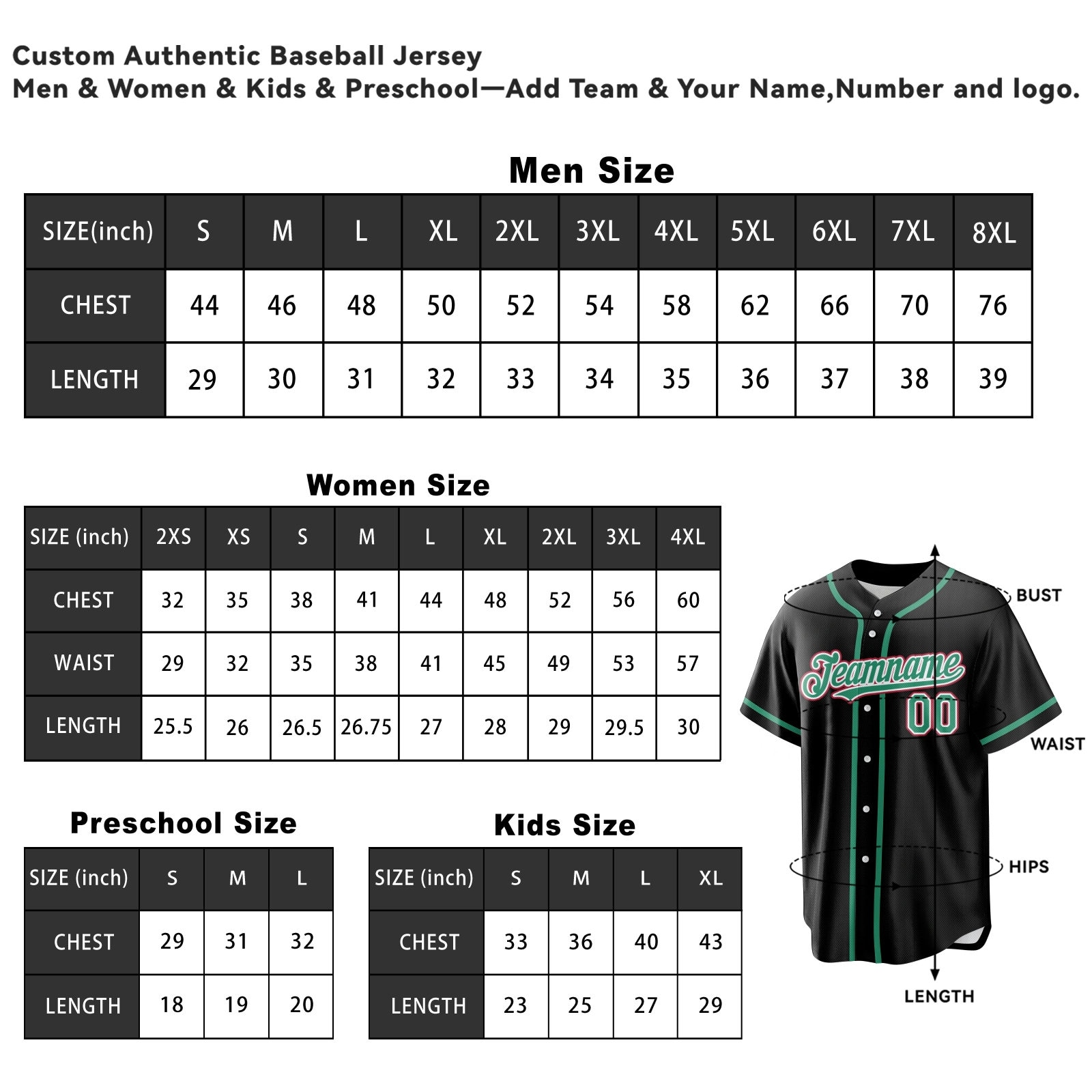 Custom Baseball Jersey Team Personalized Team Name Shirt - Etsy