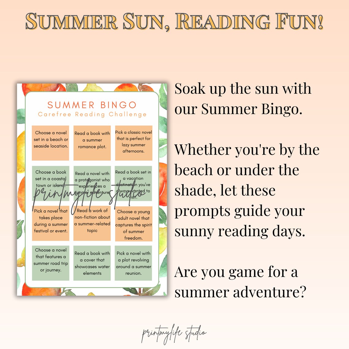 Book Bingo 2024 Monthly Reading Challenge Reading Journal Christmas ...