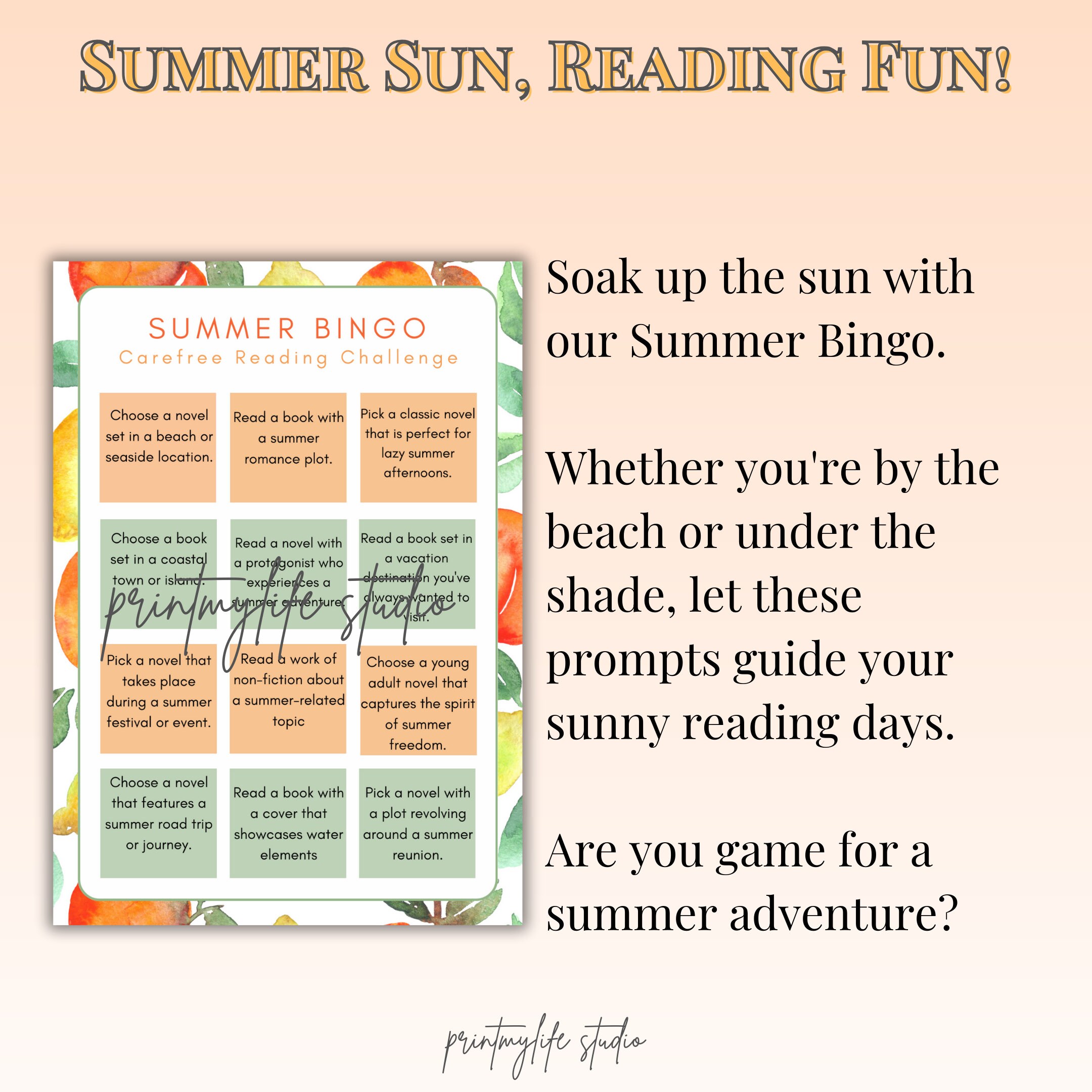 Book Bingo 2025 | Monthly Reading Challenge | Reading Challenges ...