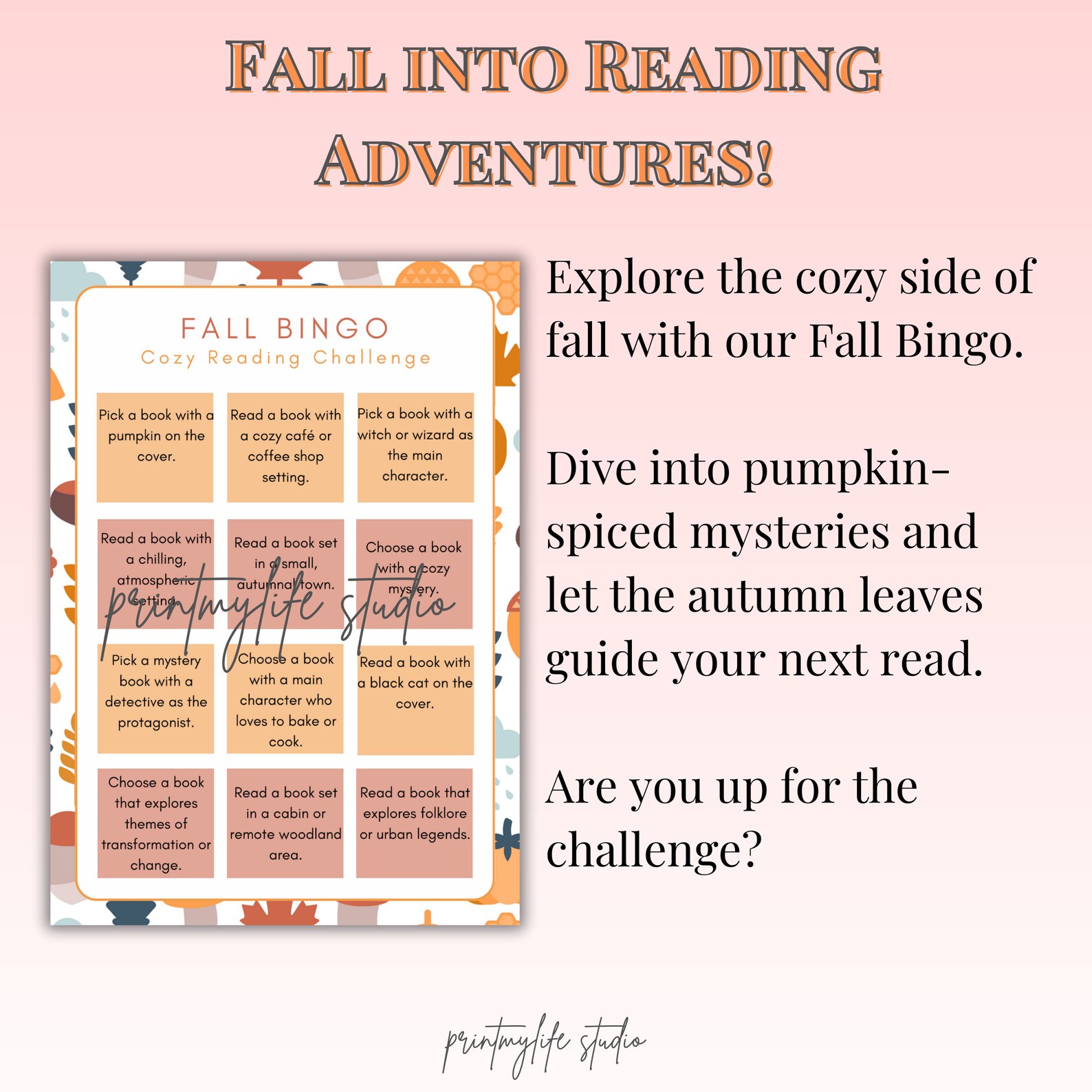 Book Bingo 2025 | Monthly Reading Challenge | Reading Challenges ...