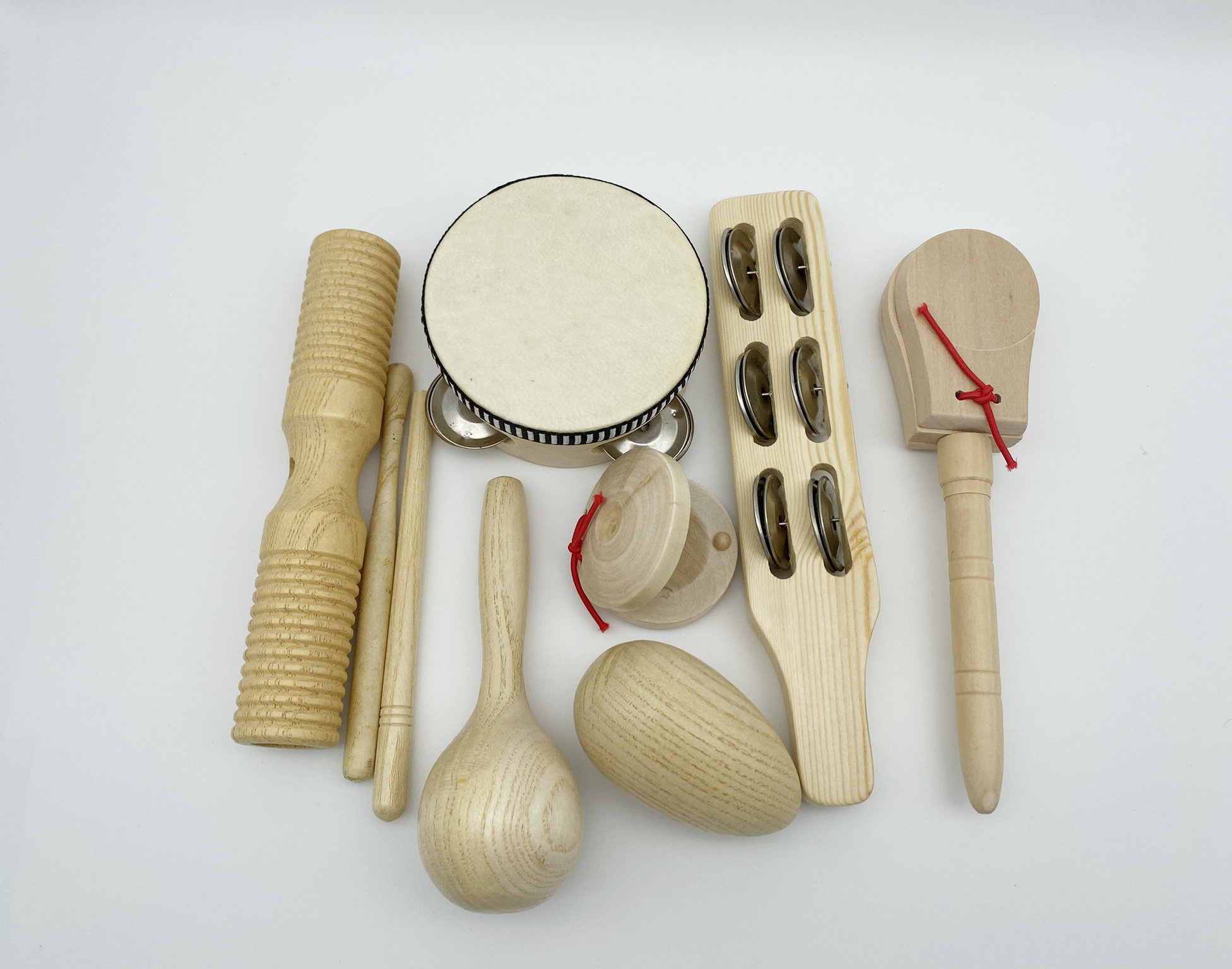 Wooden Musical Instruments Set With Wooden Craft Tray, Musical Wooden ...
