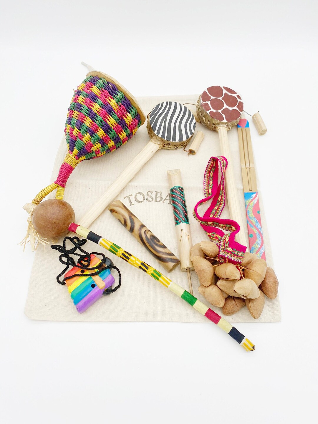 Collection of 9 Assorted Multicultural Instruments Global Sounds Pack ...