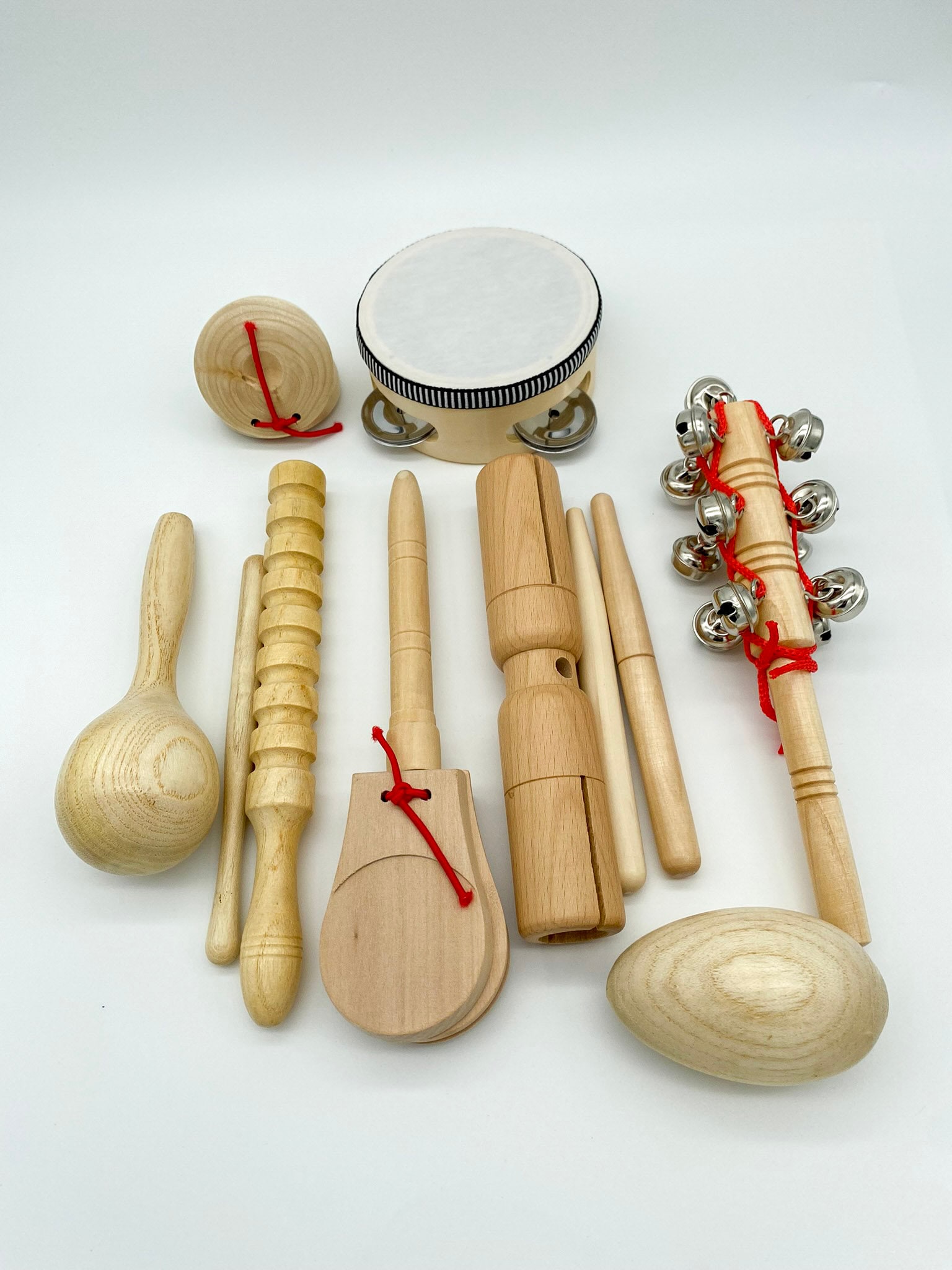 Wooden Musical Instruments Set, Musical Wooden Toys Natural Montessori ...