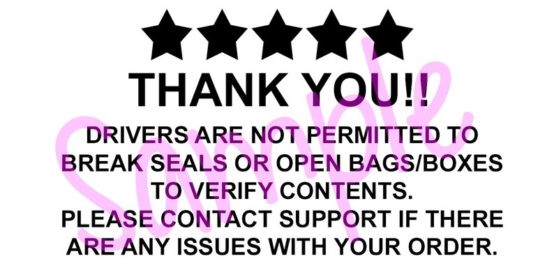 Delivery Driver Sticker Labels - Etsy