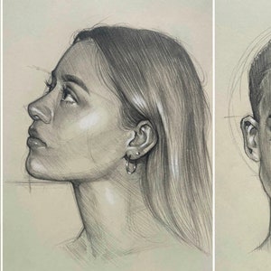 Advanced Constructive Portrait Drawing Tutorial by Artist Thomas Letor ...