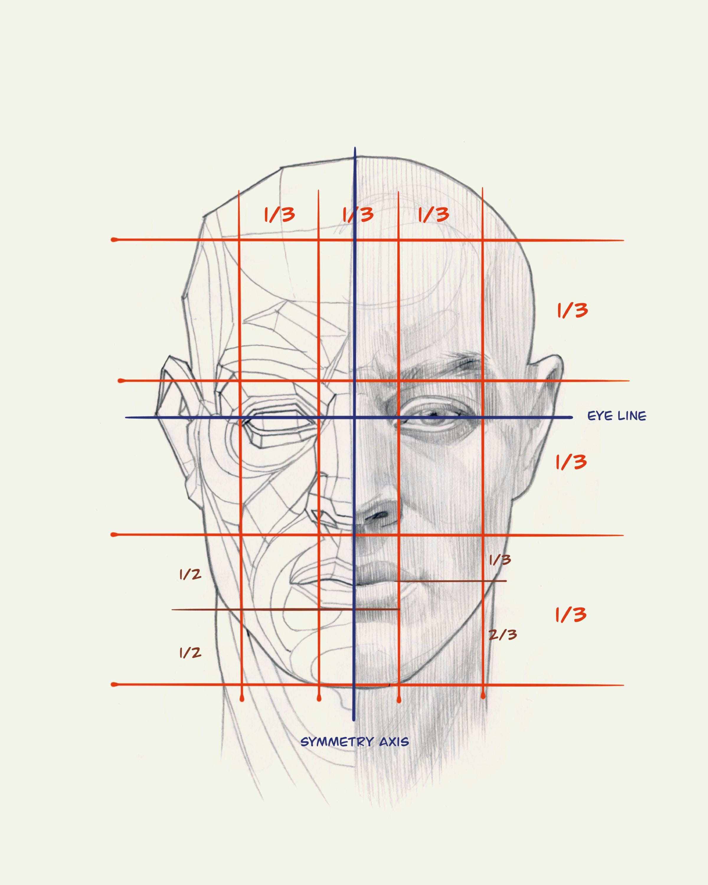 Portrait Drawing Tutorial How to Draw Faces Step by Step Drawing by ...