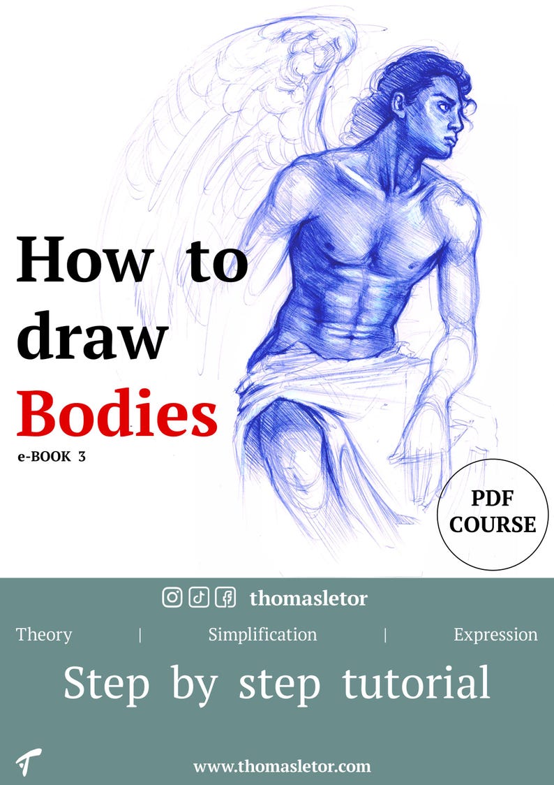 Advanced Constructive Figure Drawing Tutorial by Artist Thomas Letor ...