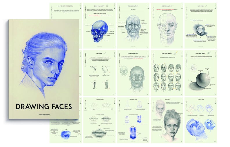 Portrait Drawing Tutorial How to Draw Faces Step by Step Drawing by ...