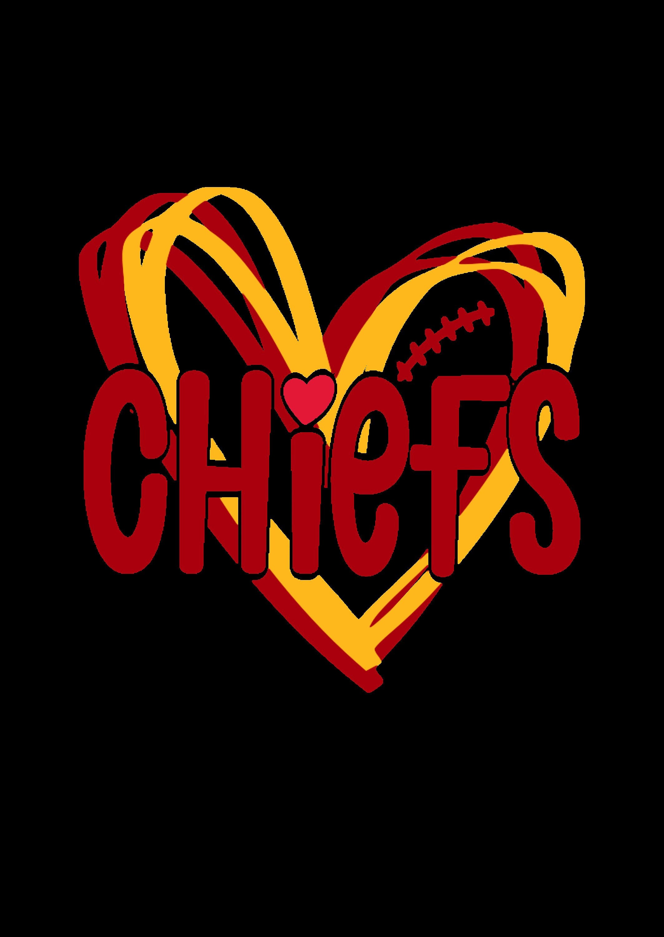 KC Chiefs Heart PNG - Etsy