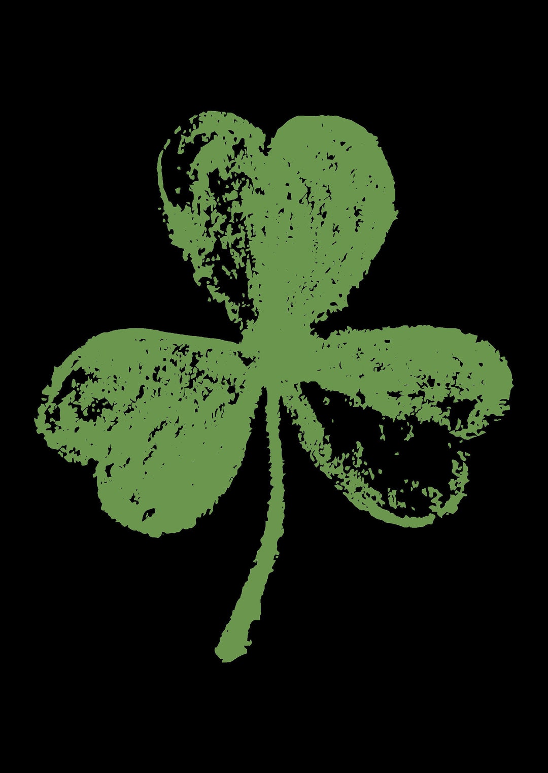 St Paddys Distressed Shamrock PNG - Etsy