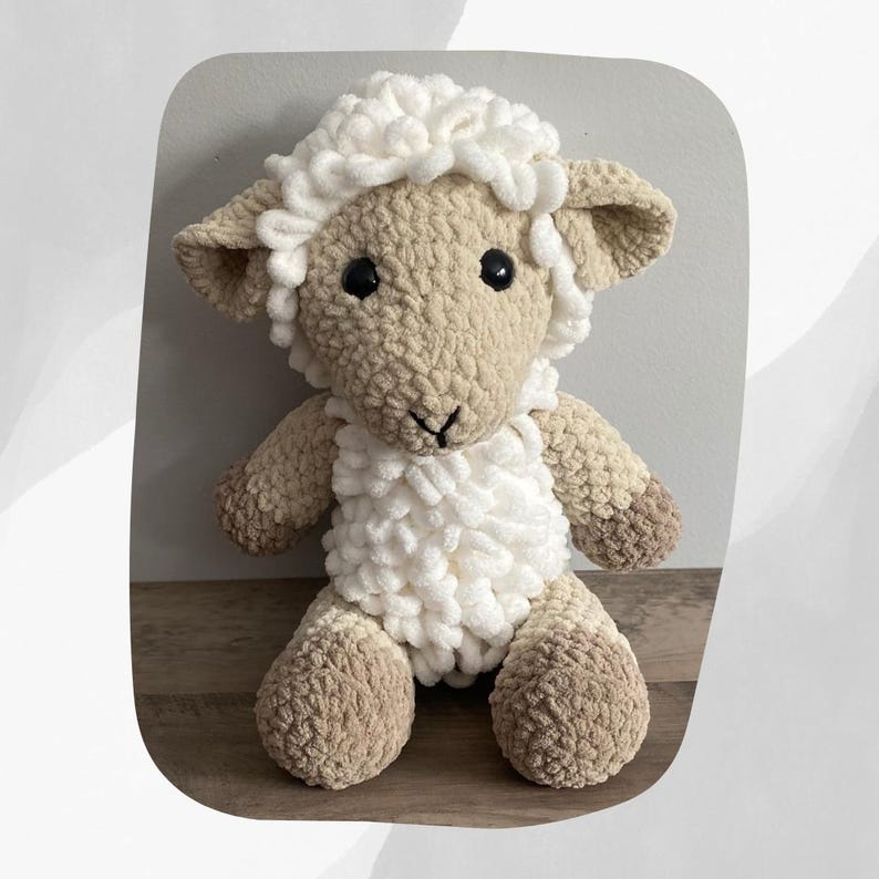Loopy Lamb Crochet Pattern: Low Sew Amigurumi Sheep (PDF Pattern) - Etsy