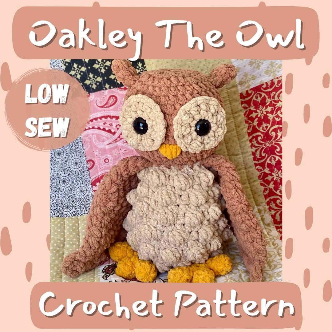 Oakley the Owl Crochet PATTERN | Crochet Owl Pattern | Low Sew ...