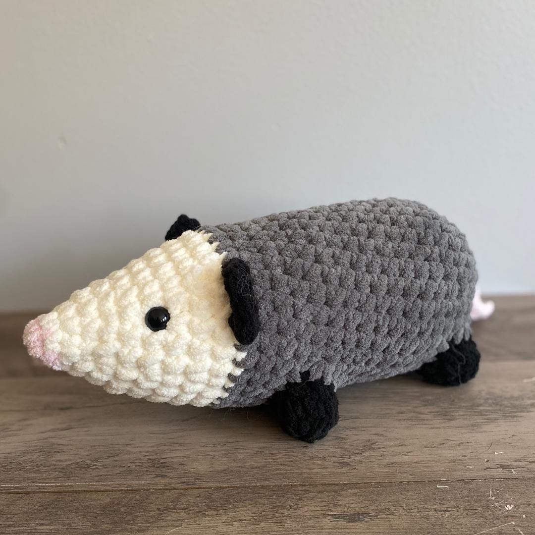 Mama Possum Crochet PATTERN | Crochet Large Opossum Pattern | No Sew ...