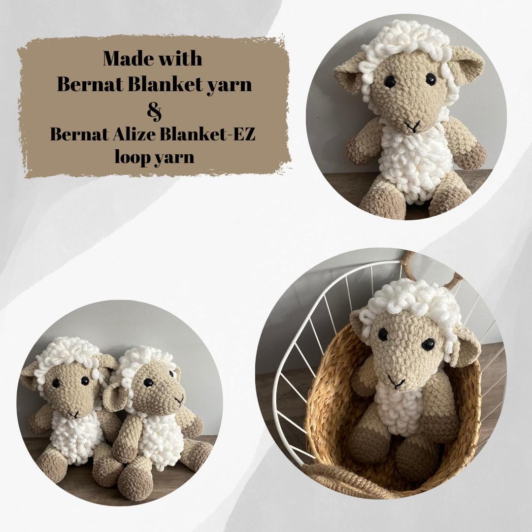 Loopy Lamb Crochet Pattern: Low Sew Amigurumi Sheep (PDF Pattern) - Etsy