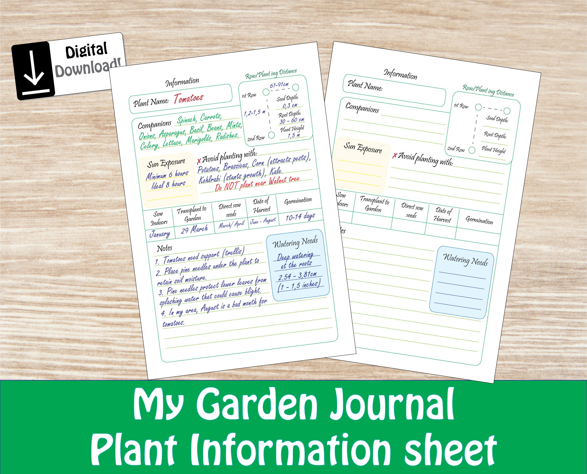 My Garden Journal: Personal Gardening Handbook - Etsy