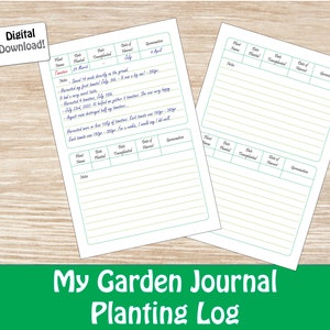 My Garden Journal: Personal Gardening Handbook - Etsy