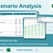 Financial Scenario Analysis Template, Cash Flows and Profit, Excel ...