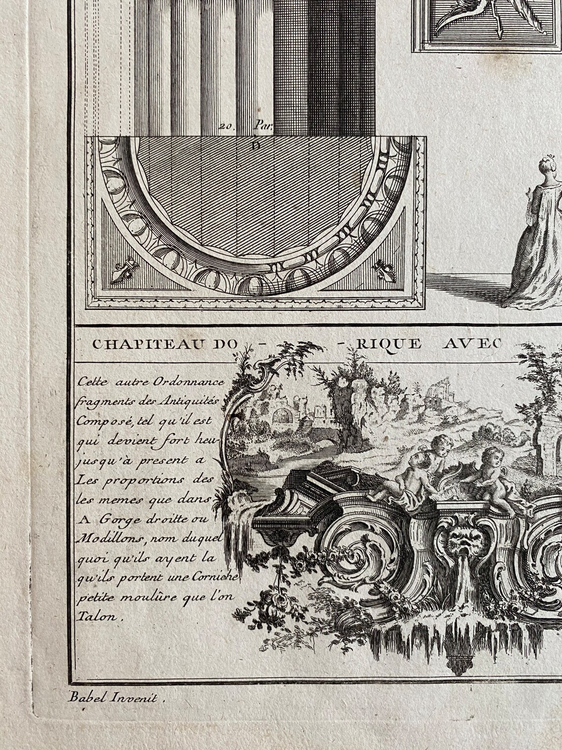 1760s Architecture Print Doric Column - Etsy