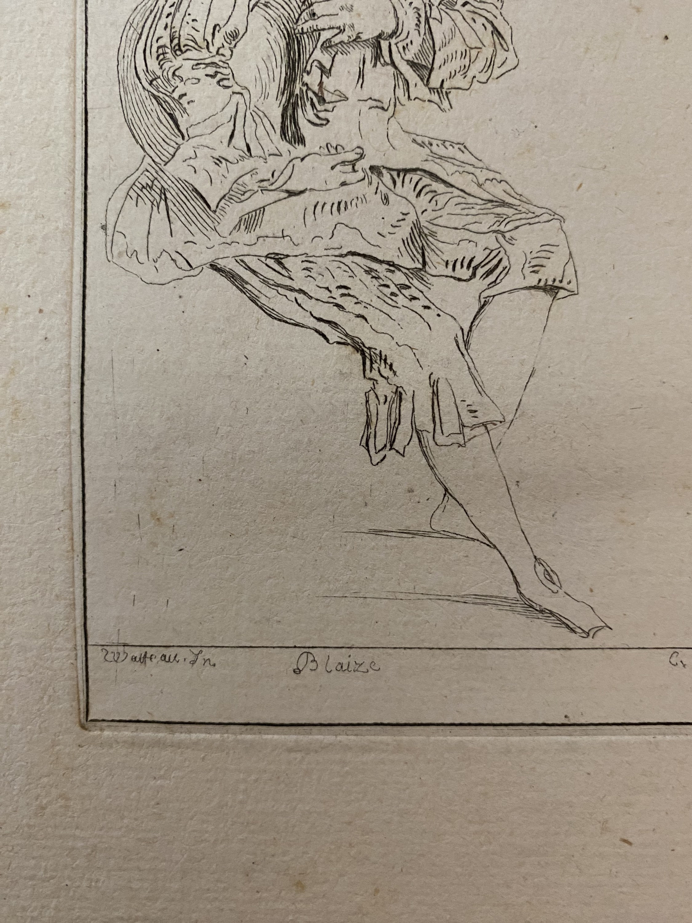 17th Century Study of a Man After Watteau - Etsy