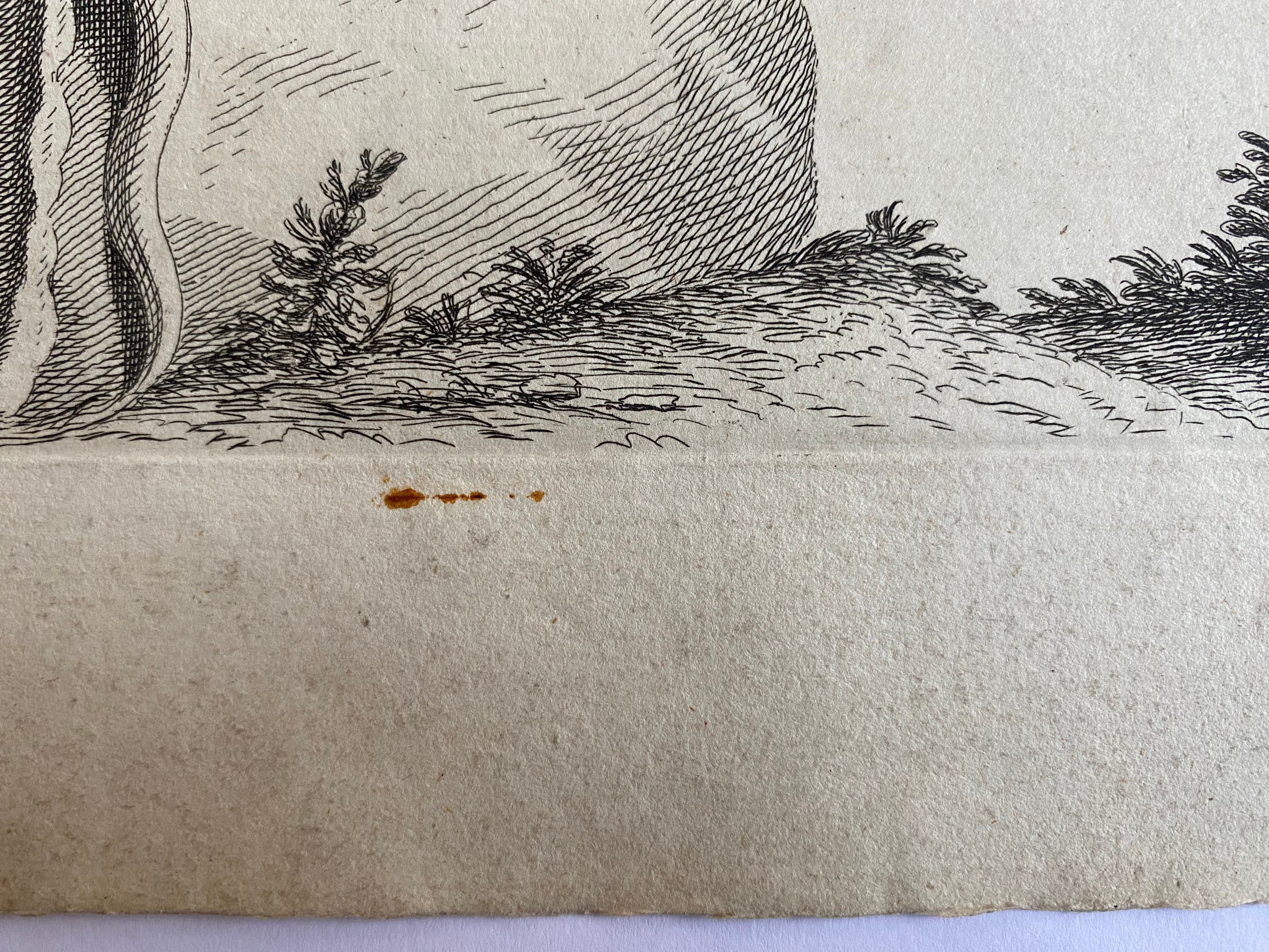 1700s Engraving of a Statue - Etsy