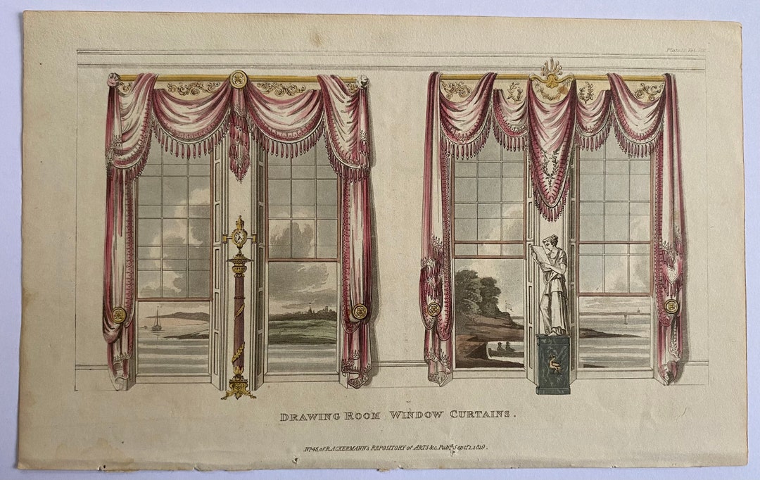 1819 Regency Interior Design Print - Etsy