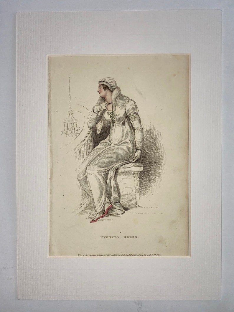1809 Fashion Plate Evening Dress - Etsy