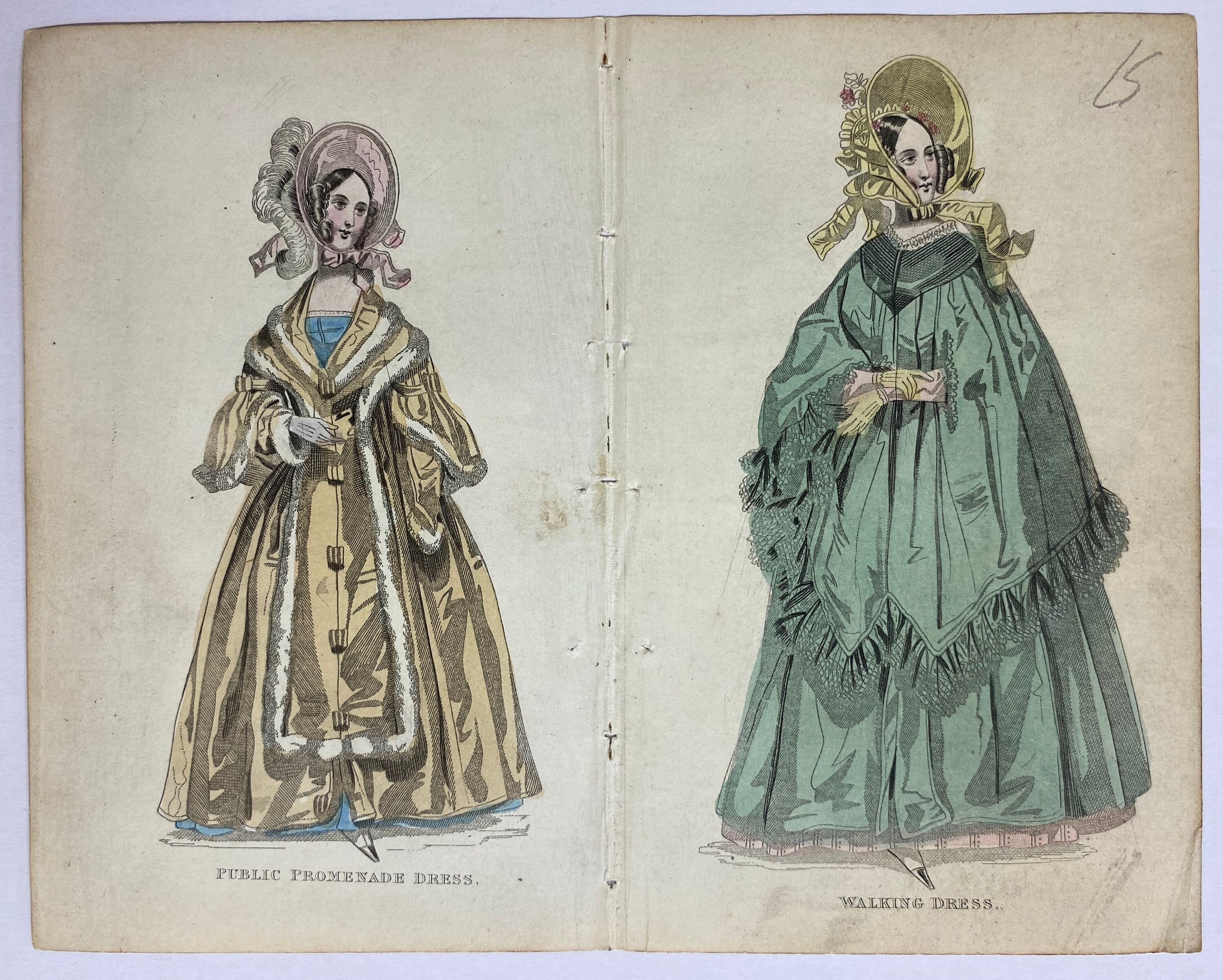 1830s Fashion Plates Public Promenade Dress & Walking Dress - Etsy