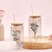 Personalized Name Cup With Birth Flower Iced Coffee Cup Gifts for Her ...