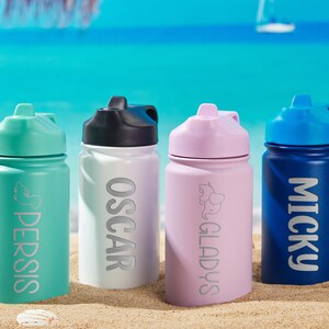Back to School Kids Water Bottle Personalized Water Bottle Custom Kids ...